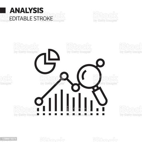 Icône De Ligne Danalyse Illustration De Symbole Vectoriel De Contour