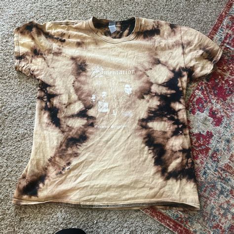 Large Death Metal Heavy Cotton Modified Bleached Depop