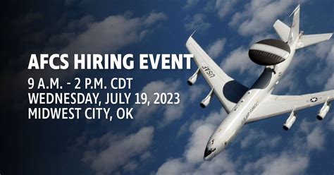 Tinker Air Force Base Hiring Event Afcs Air Force Civilian Service