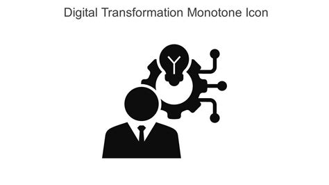 Digital Transformation Monotone Icon In Powerpoint Pptx Png And