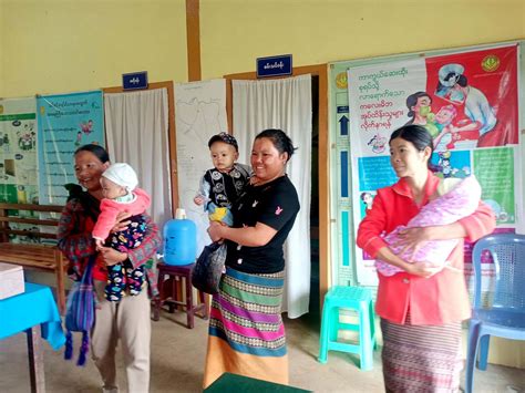မိုင်းနောင်မြို့တွင် ကိုယ်ဝန်ဆောင်မိခင်နှင့် ကလေးငယ်များအား လစဥ်ပုံမှန