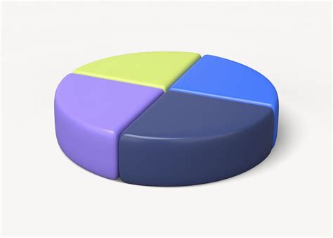 D Pie Chart Business Graph Premium Psd Rawpixel