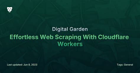 Effortless Web Scraping With Cloudflare Workers