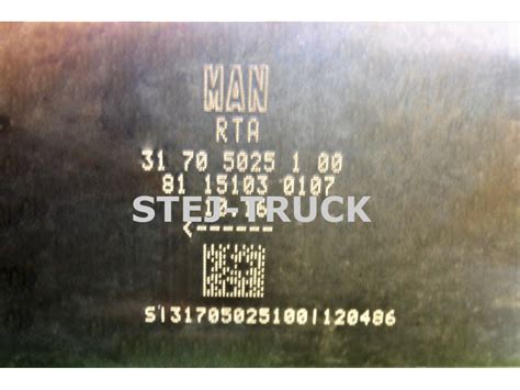Diesel Particulate Filter Dpf Man 81151030107 Stej Truck