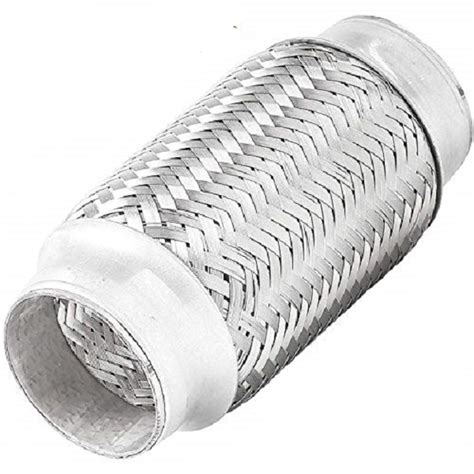 Double Braided 76mm Exhaust Flex Pipe Stainless Steel 200mm Long Gang