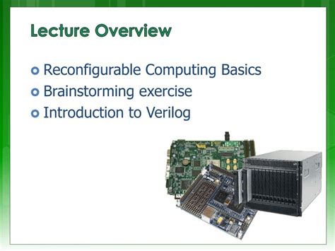 Ppt Lecture 14 Reconfigurable Computing Basics Powerpoint
