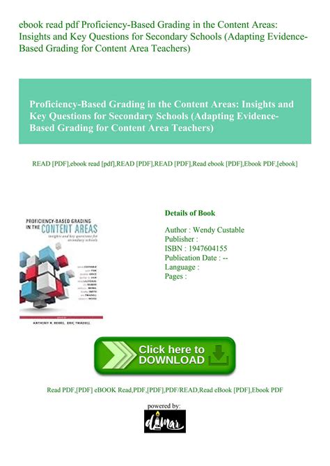 Ebook Read Pdf Proficiency Based Grading In The Content Areas Insights