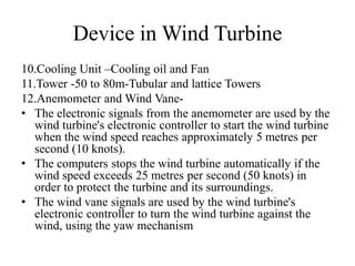 Windmill Construction And Its Working Principles PPTX