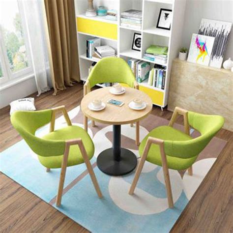 Simple Negotiation Reception Table And Chair Combination Milk Tea Shop