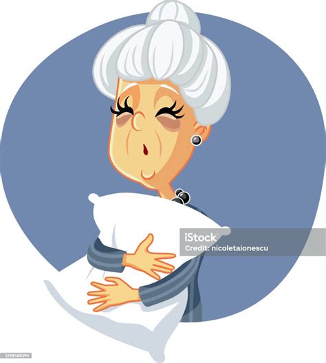 피곤 한 노인 여자 가기 에 자 노인에 대한 스톡 벡터 아트 및 기타 이미지 노인 노화 불안 Istock