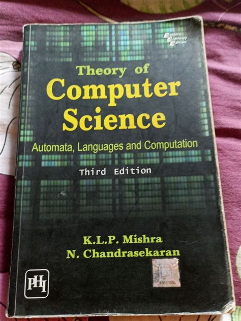 Textbooks Theory Of Computerscienceautomata Langandcomputatio Freeup