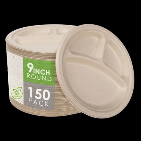 9 Inch Eco Friendly Disposable Bagasse Plates At ₹ 679piece In