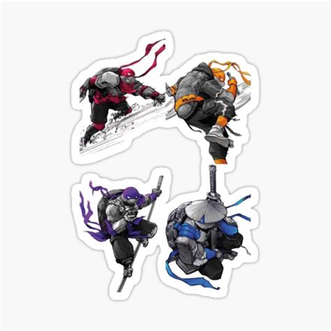 Rise Of The Tmnt Movie 2022 Sticker For Sale By Anselmtaylor Redbubble