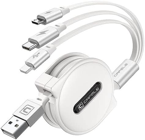 CAFELE Câble Multi USB Rétractable CM en Câble de Chargeur