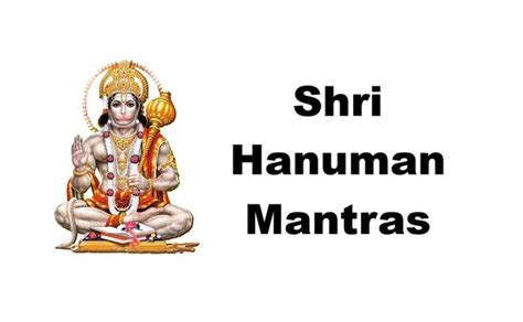 Shri Hanuman Mantras Bharat Articles