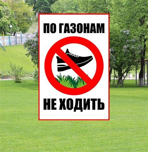 Табличка "По газонам не ходить", 20х30 см., 30 см, 20 см - купить в ...