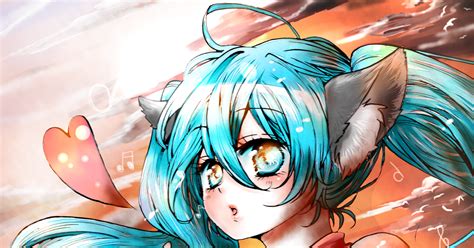 Vocaloid 夕焼けのメロディー 猫田ぬこ仔＠にゃんにゃんおのイラスト Pixiv