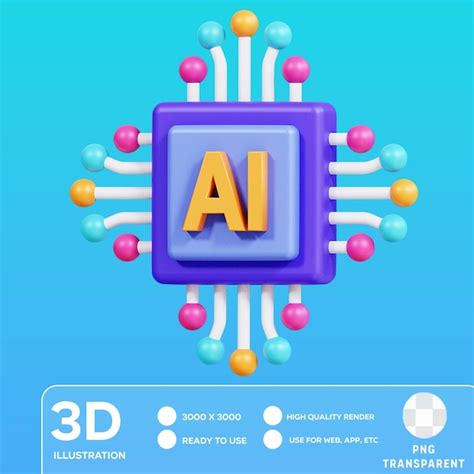 Premium Psd Psd Ai Chip 3d Illustration