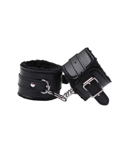 Soft Material Sexual Leather Handcuffs Ankle Cuff Adult Games Erotic