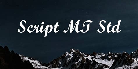 Script MT Std Font Free Download