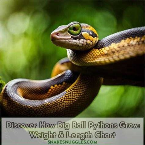 Discover How Big Ball Pythons Grow Weight Length Chart