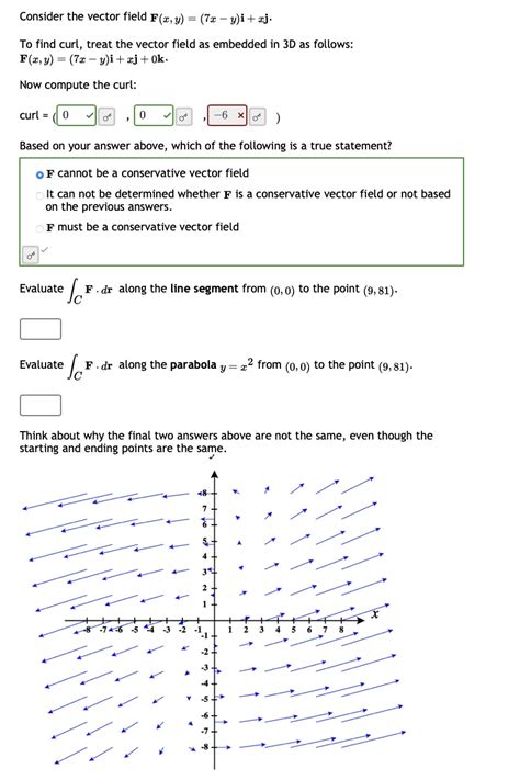 solved consider the vector field f x y 7x y i xj to find