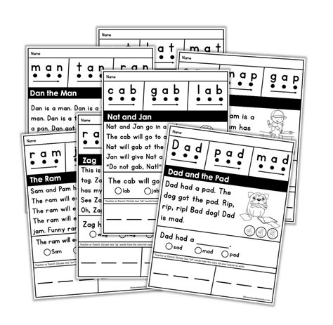 Decodable Readers With Cvc Words Bundle Decodable Passages Miss M S