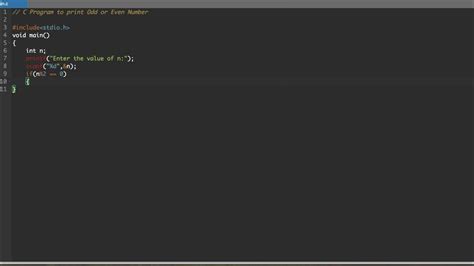 c program to print odd or even number c program learn logic lec 15