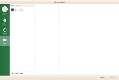 How To Use The Native Macos File Dialog In Excel 2016 Super User