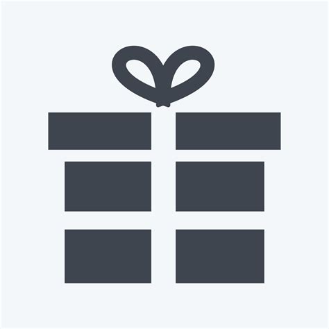 Icône Cadeau Spécial Adapté Au Symbole De Léducation Style De Glyphe Conception Simple