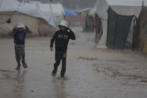 Between Israeli Attacks And Winter Cold Helpless Gazans Struggle To