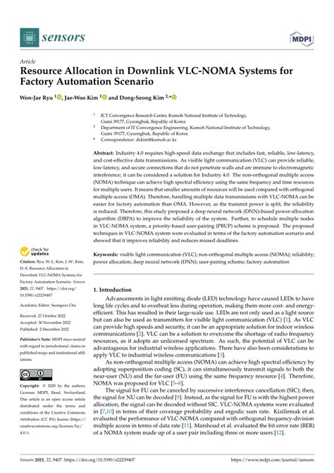 pdf resource allocation in downlink vlc noma systems for factory