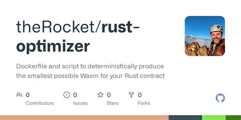 github therocket rust optimizer dockerfile and script to