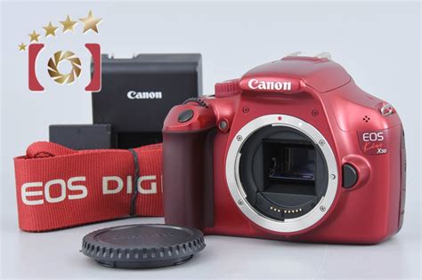 【中古】canon キヤノン Eos Kiss X50 レッド デジタル一眼レフカメラ シャッター回数僅少 中古カメラ・フィルムカメラを