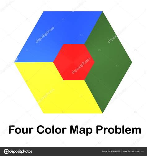 Illustration Script Four Color Map Problem Picture Cannot Colored Less