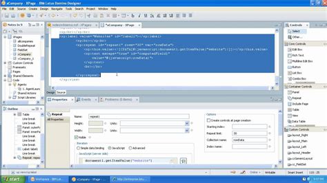 Notes In 9 017 Control Rendering In Xpages Youtube