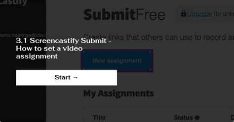 3 1 screencastify submit how to set a video assignment