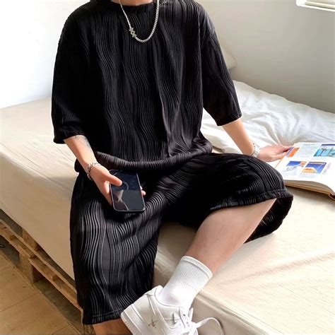 Amero 愛馬歐 男裝 女裝 圓領短袖t恤 水波紋 寬鬆版型 情侶裝 Pchome 24h購物