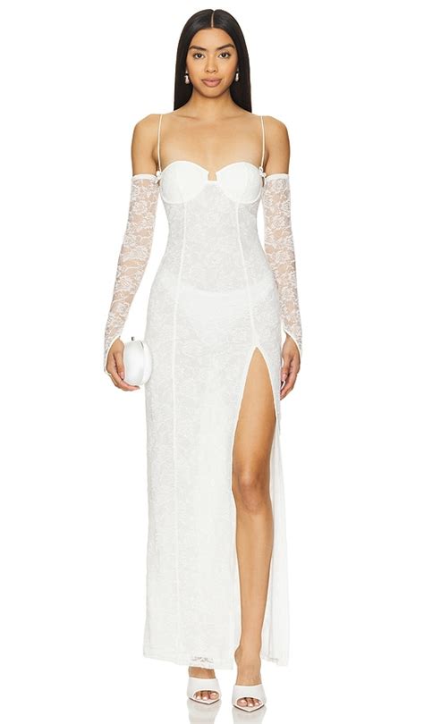 Nbd Najma Maxi Dress In Ivory Revolve