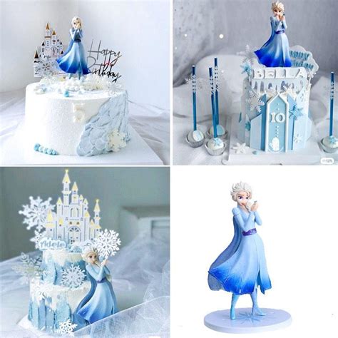 Frozen Elsa Party Supplies Elsa Olaf Cake Toppers Figurines Diy