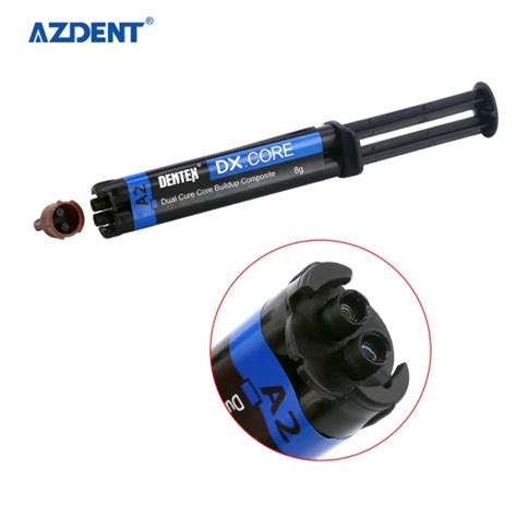 Dental Dual Cure Flowable Composite Resin Core Build Up A2 With Syringe