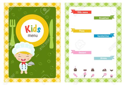 Cartoon Menu Card Mendekar