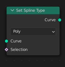 Set Spline Type Node Blender Manual