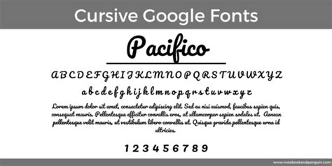Best Cursive Google Fonts With Examples