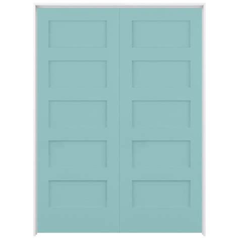 Reliabilt 48 In X 80 In Sea Mist Solid Core 5 Panel Equal Reversible
