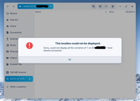 Connecting To An Ftp Server Using The File Manager Fails General Help