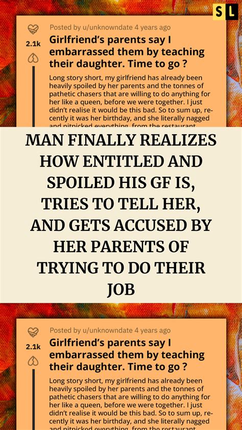 Man Finally Realizes How Entitled And Spoiled His Gf Is Tries To Tell