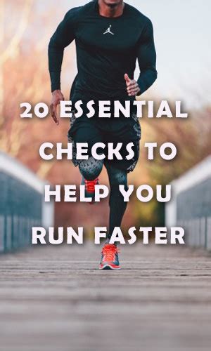 Essential Checks To Help You Run Faster