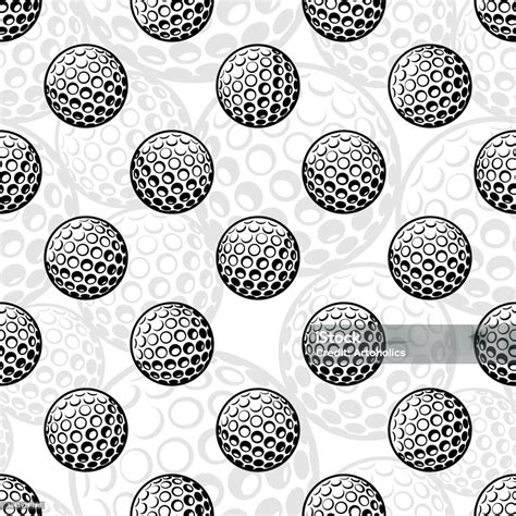 골프 벽지 반복 타일 배경 골프 원활한 패턴 벡터 아트 포장지 디자인 골프공에 대한 스톡 벡터 아트 및 기타 이미지 골프공 패턴 경쟁 Istock