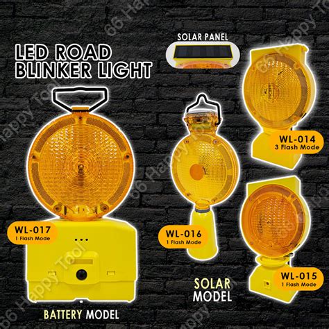 Flashing Light Blinker Yellow Traffic Caution Light Warning Light Barricade Solar Light Road